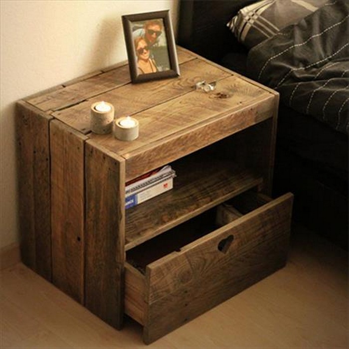 DIY Pallet Wood Side Table Plans – Pallet Wood Projects