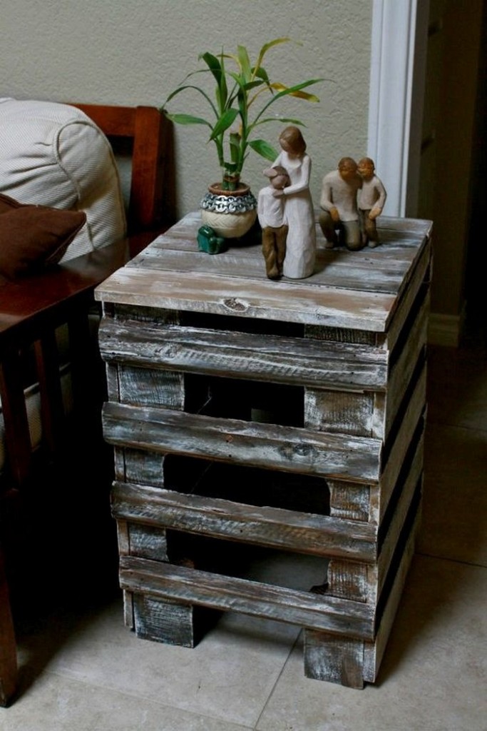 DIY Pallet Wood Side Table Plans – Pallet Wood Projects