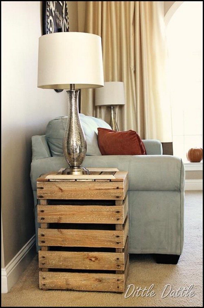 DIY Pallet Wood Side Table Plans – Pallet Wood Projects
