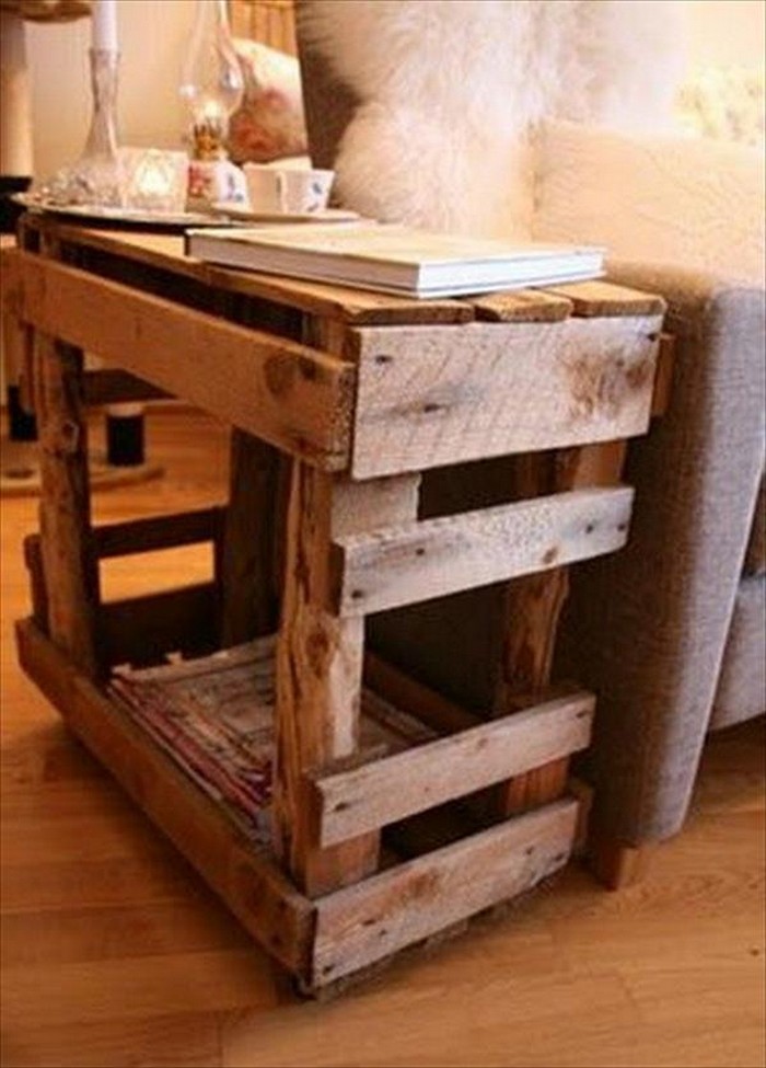 DIY Pallet Wood Side Table Plans – Pallet Wood Projects