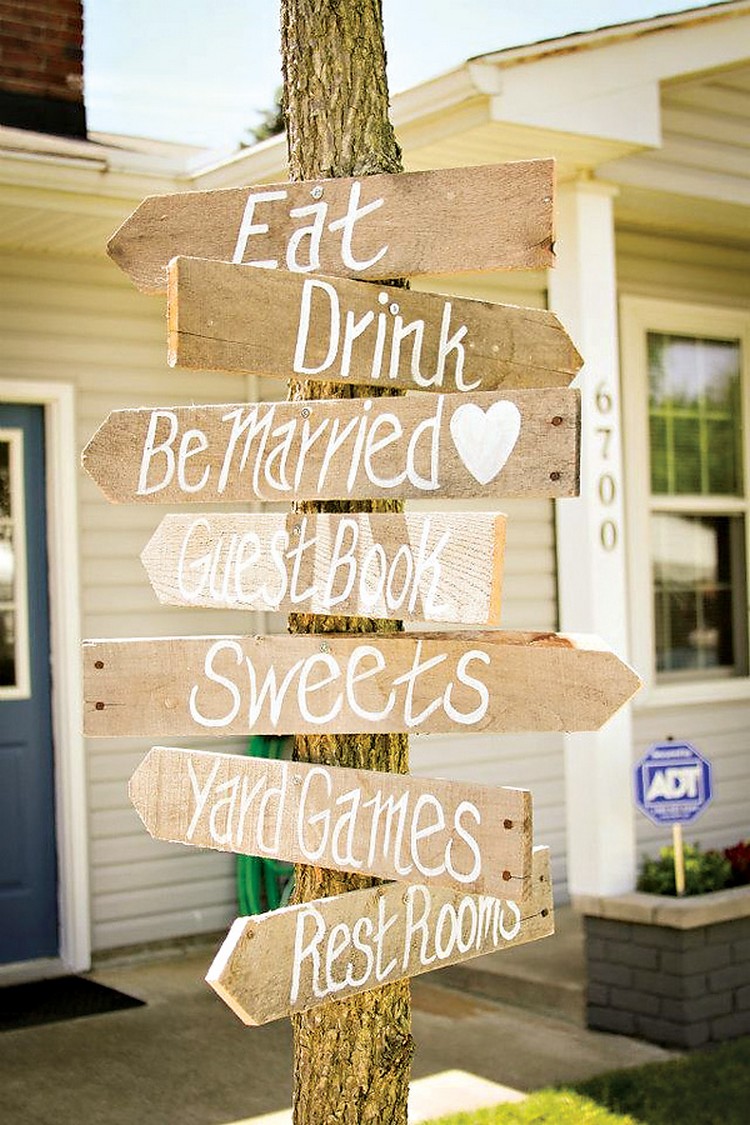 Wooden Pallet Wedding Signs – Pallet Wood Projects
