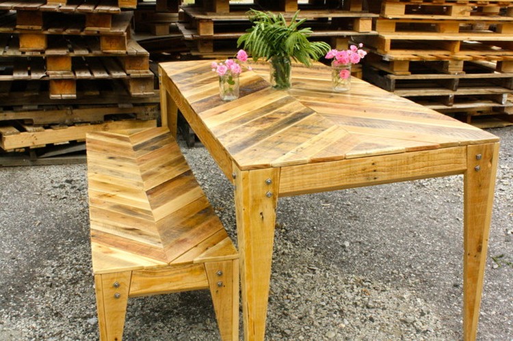 Recycled Pallet Dining Tables – Pallet Wood Projects