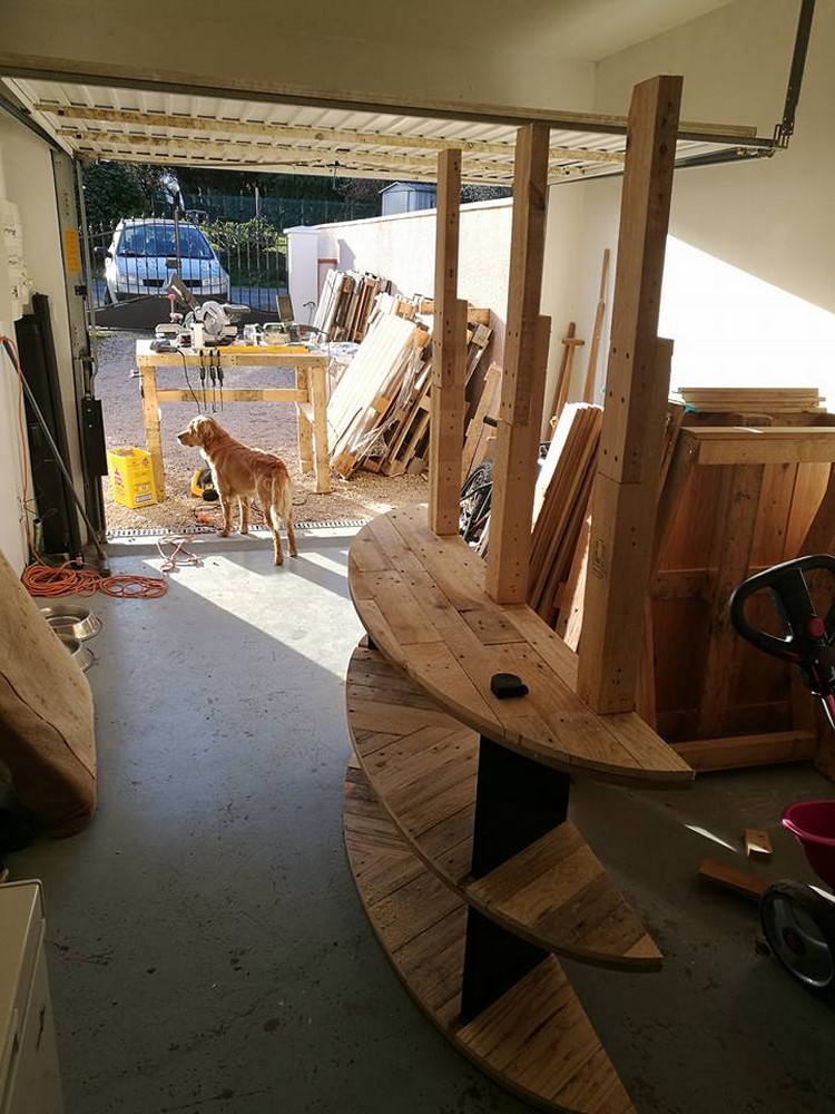 DIY Wood Pallet Entertainment Center – TV Stand – Pallet Wood Projects