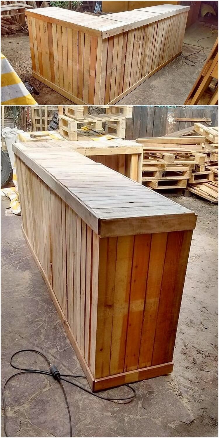 Pallet Counter Table – Pallet Wood Projects