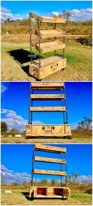 Wood Pallets Display Rack of Fruits and Vegetables – Pallet Wood Projects