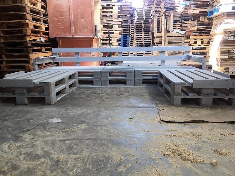 U Shaped Wood Pallet Couch Set – Pallet Wood Projects