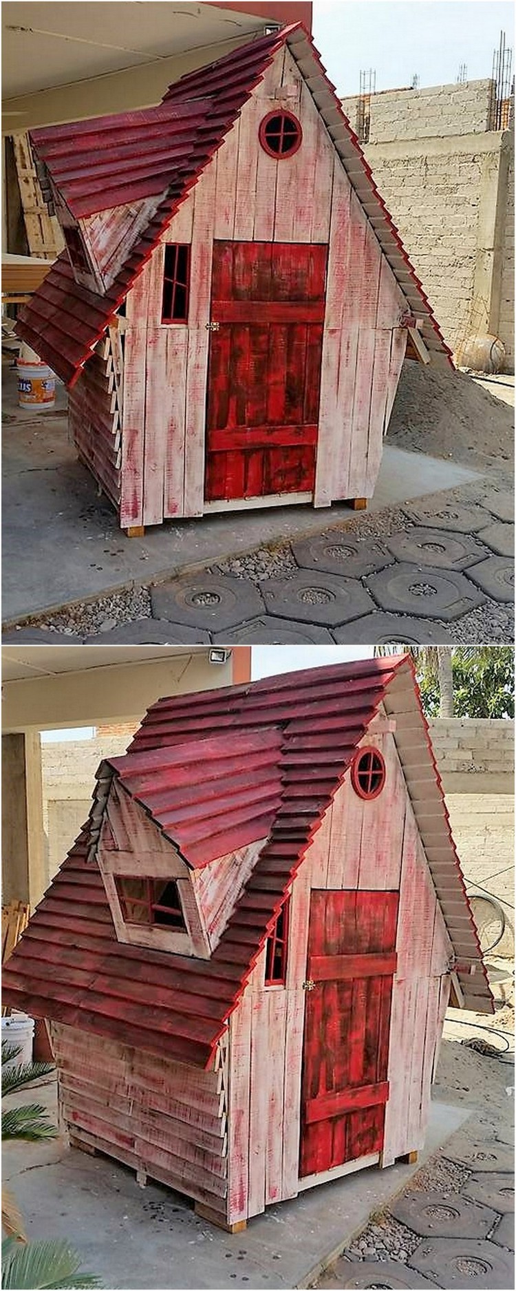 DIY Wood Pallet Garden Cabin / House: Step by Step Plan – Pallet Wood ...