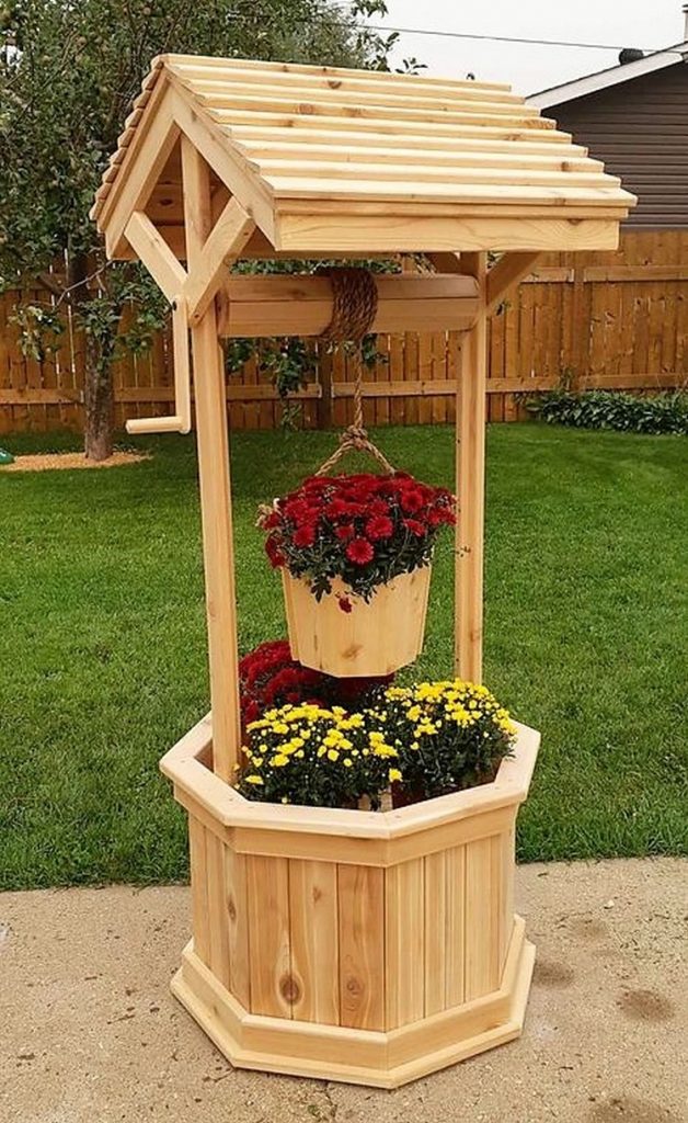 Pallet Garden Wishing Well Ideas – Pallet Wood Projects