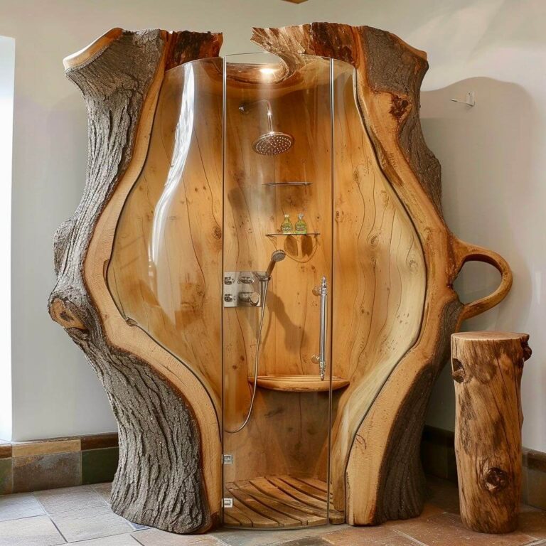 Wood Log Teapot Shower Ideas For A Unique Bathroom Experiance – Pallet ...