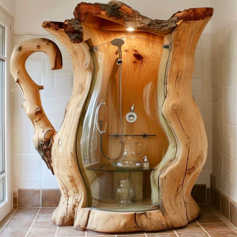 Wood Log Teapot Shower Ideas For A Unique Bathroom Experiance – Pallet ...